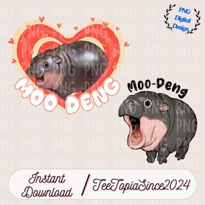 Moo Deng Png, Baby Hippo Png, Baby Hippopotamus Png, Moo Deng Png ...