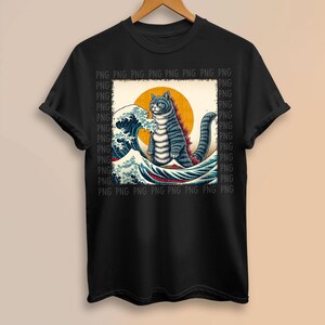 Catzilla Png, Purrfect Godzilla Png, Catzilla and the Great Wave ...