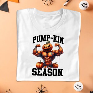 Pump-kin Season PNG, Halloween Gym Png, Gym Goer Png, Mens Halloween ...