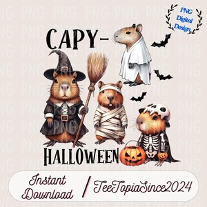 Capybara Halloween Ghost Png, Cute Capybara Png, Spooky Capybara Png ...