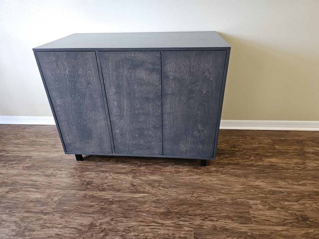 Custom 50" Litter Robot 4 Enclosure With Storage: Modern Cat Furniture ...