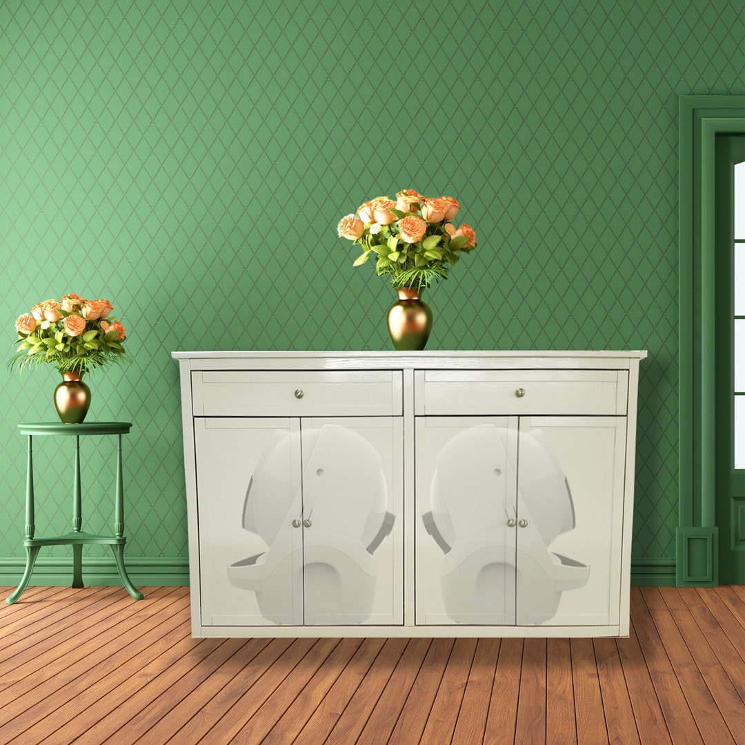 Double Litter Robot Cabinet: Enclosure With Storage Drawers - Etsy