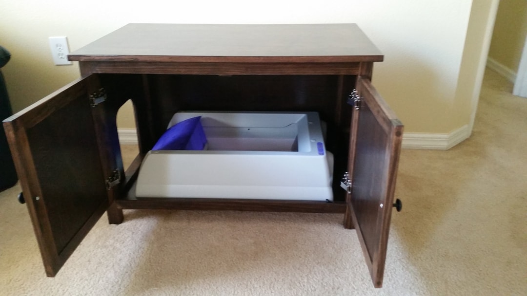 Cat Litter Box Enclosure Cabinet for the Petsafe Scoopfree | Odor ...