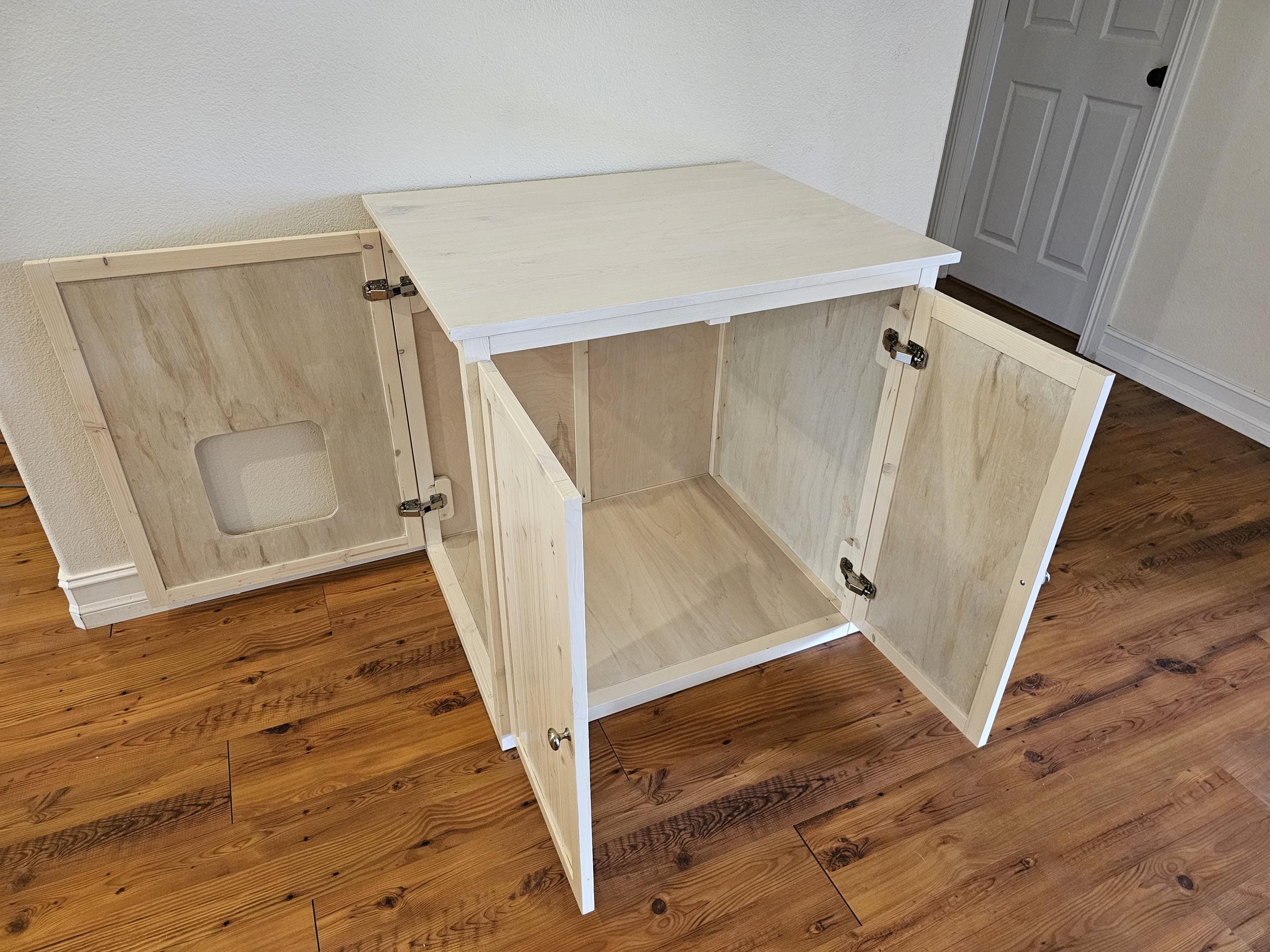 Litter Robot 4 Cat Cabinet Enclosure Cover | Fits LR4 | End Door for ...