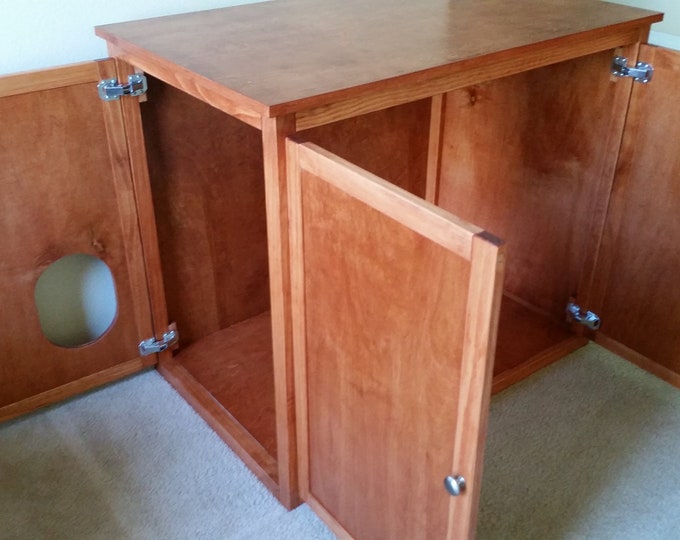 Litter Robot Cat Cabinet Enclosure Cover With Storage Odor Free Fits ...