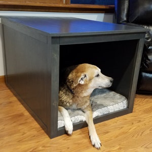 Odor Free Wood Dog Den / Bed / Crate / Kennel / Indoor Dog House - Etsy