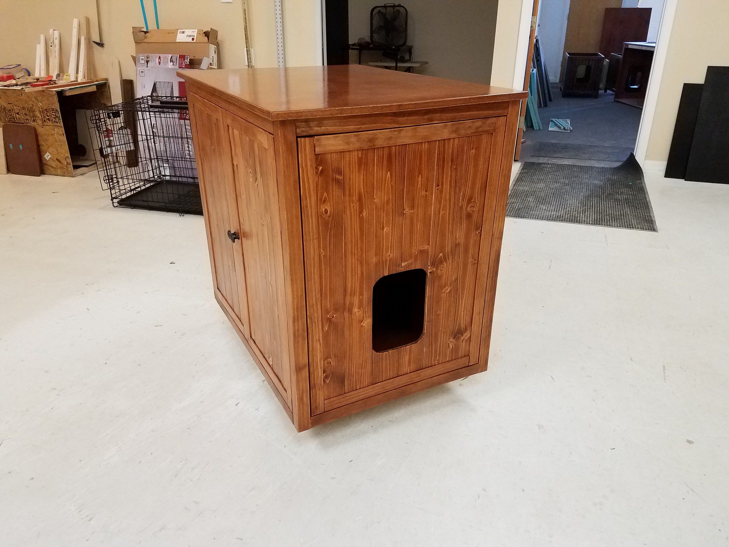 Litter Robot 4 Cat Cabinet Enclosure Cover | Odor Free | Fits LR4 | End ...