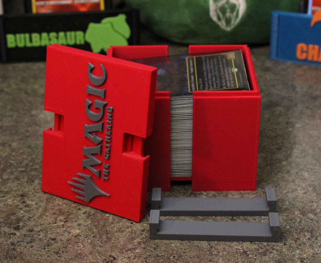 Customizable Commander Snap Card Deck Box | Fits 100 Double Sleeved ...