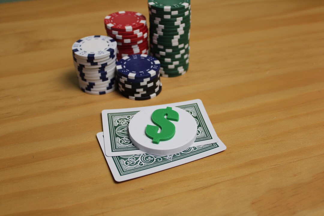 Custom Poker Card Protector 3D Printed Coin Card Guard Texas Hold'em ...