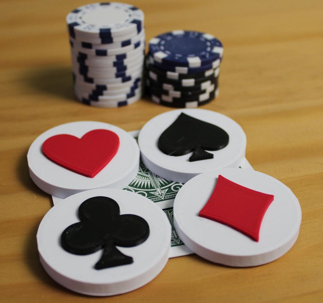 Custom Poker Card Protector 3D Printed Coin Card Guard Texas Hold'em ...