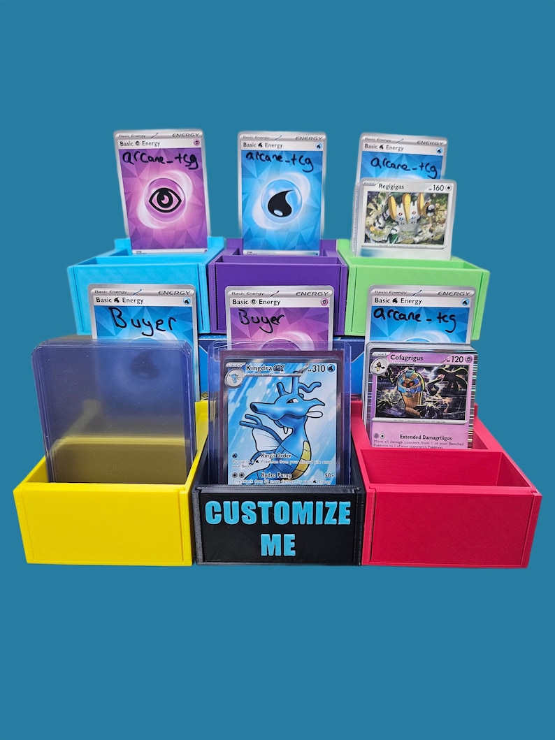 Custom 3D Printed Card Break Organizer: for Trading Cards & Streamers ...
