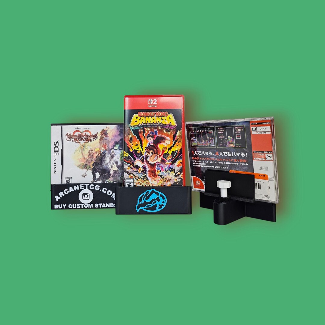 Custom 3D Printed Video Game Holder: Adjustable Display Stand, Gamer ...