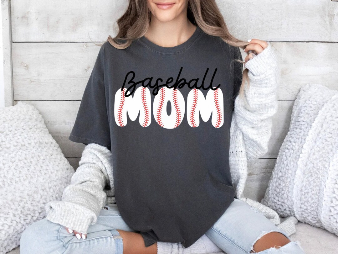 Baseball Mom PNG | Baseball Lettering | Baseball Stitching | Sports ...