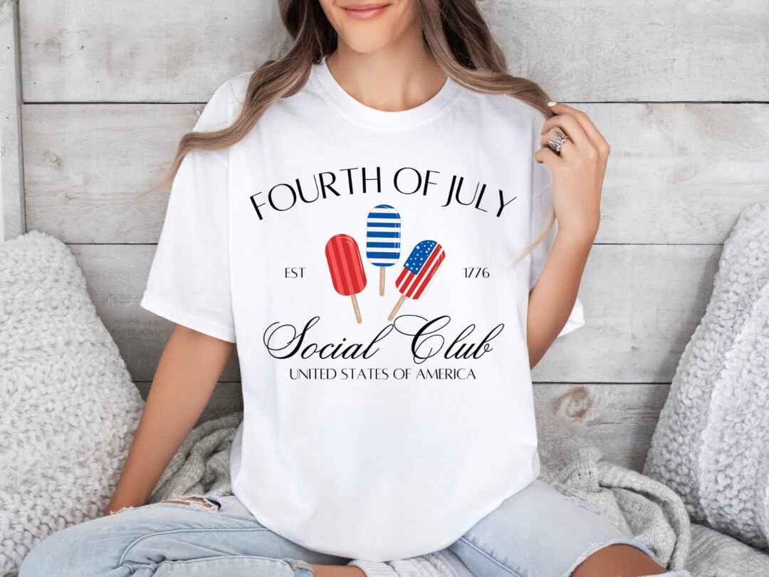 Fourth of July Popsicle Social Club PNG | July 4th Design | Trendy ...