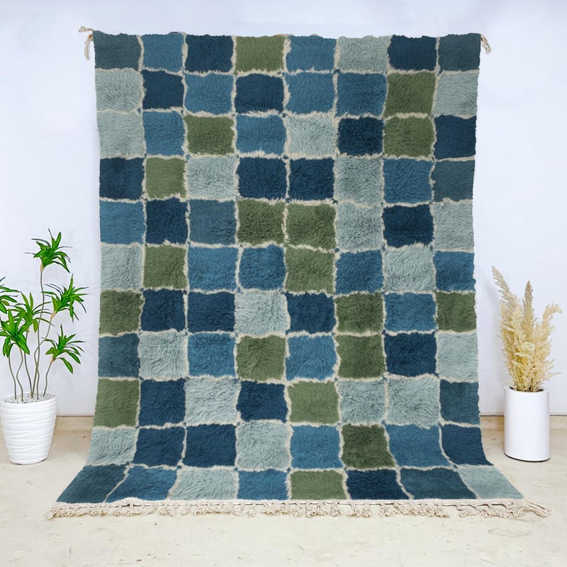 Moroccan Rug Blue - Etsy - Page 3