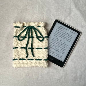 Handmade Crochet Book Pouch | Protective Sleeve | Case for Kindle ...