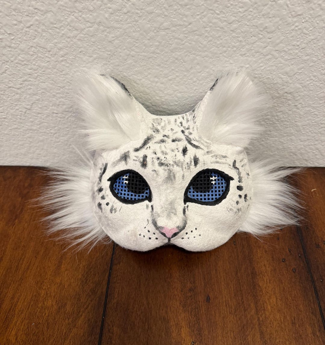 Snow Leopard Therian Mask - Etsy