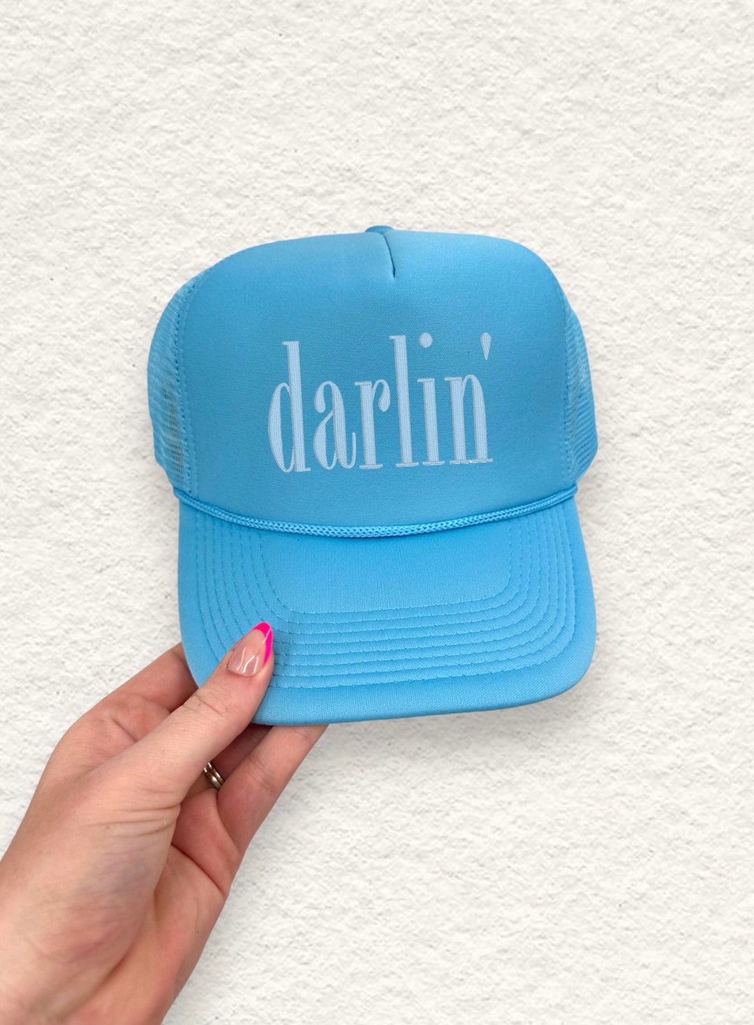 Darlin' Women Foam Embroidered Trucker Hat | Custom Monogrammed Cap ...