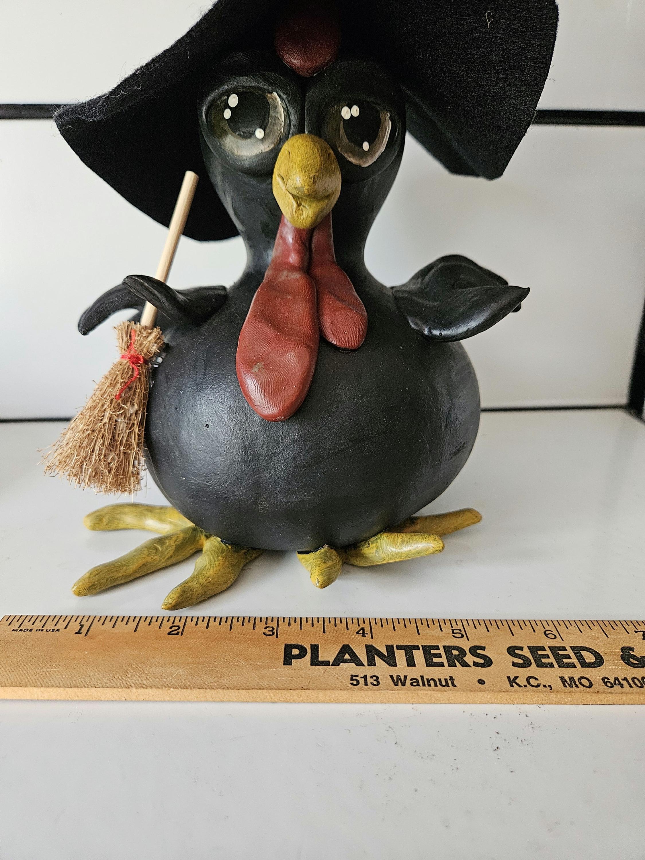 Cute Chicken Sculpted Halloween Witch - Etsy