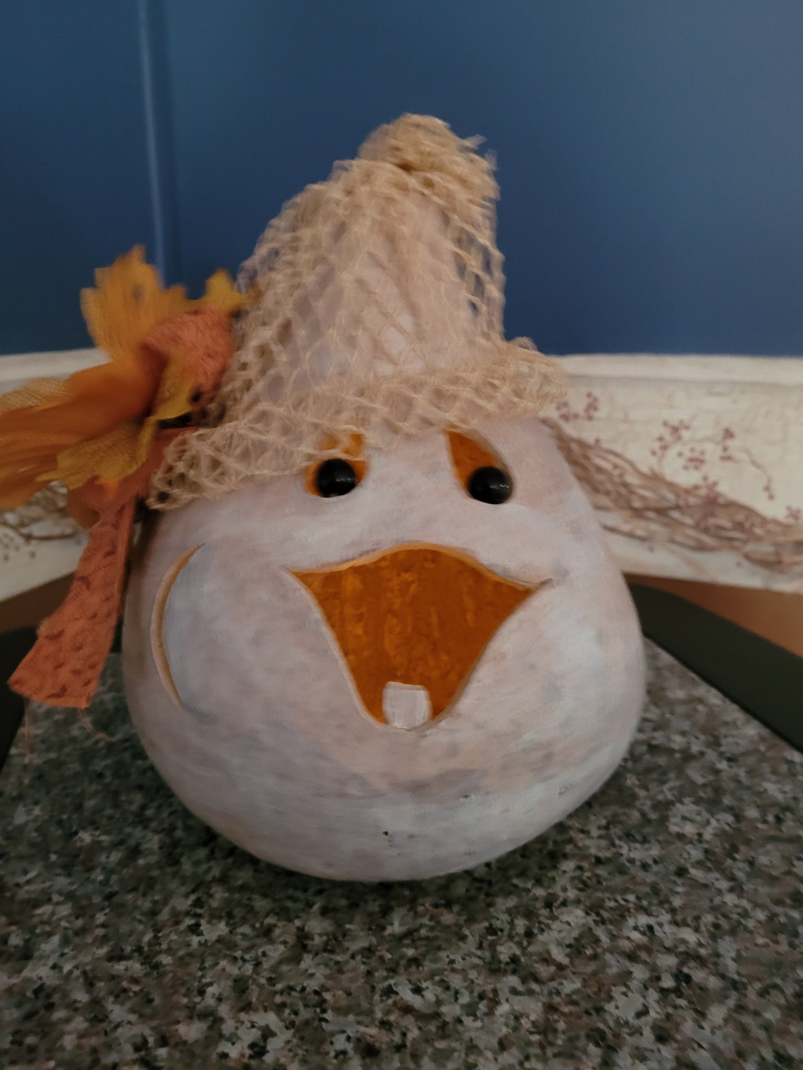 Lighted Ghostly Gourd Scarecrow - Etsy