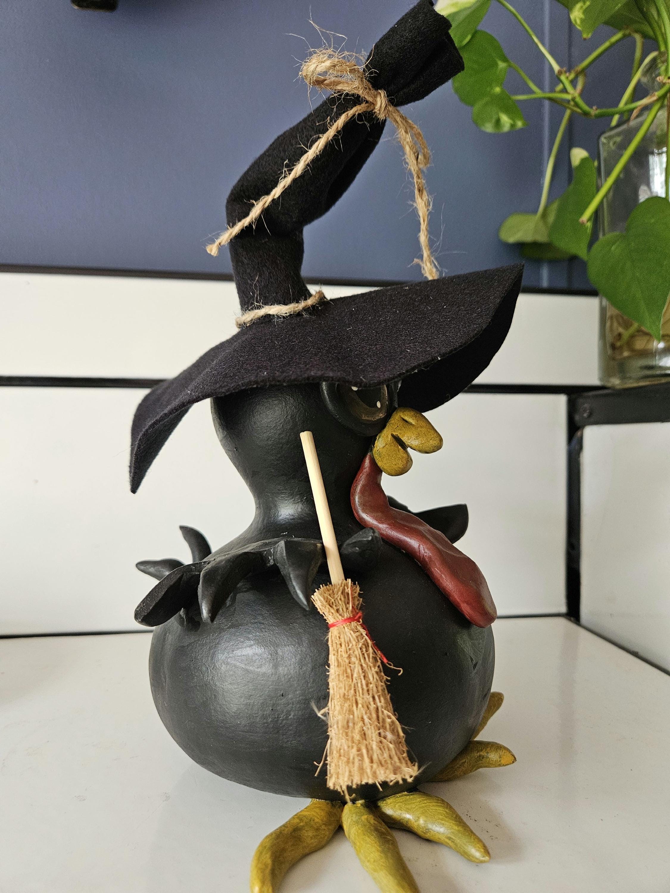 Cute Chicken Sculpted Halloween Witch - Etsy