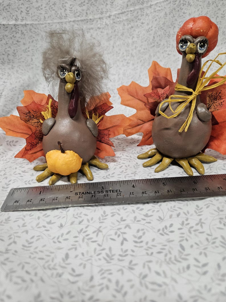 Silly Gourd Sculpted Turkey Desk Shelf Setter Decoration You Choose - Etsy