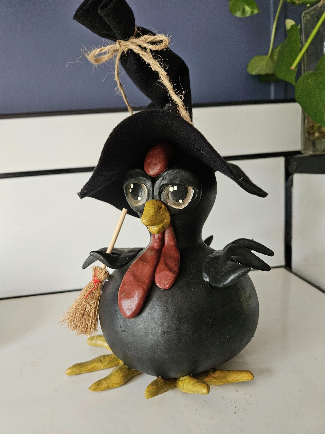 Cute Chicken Sculpted Halloween Witch - Etsy