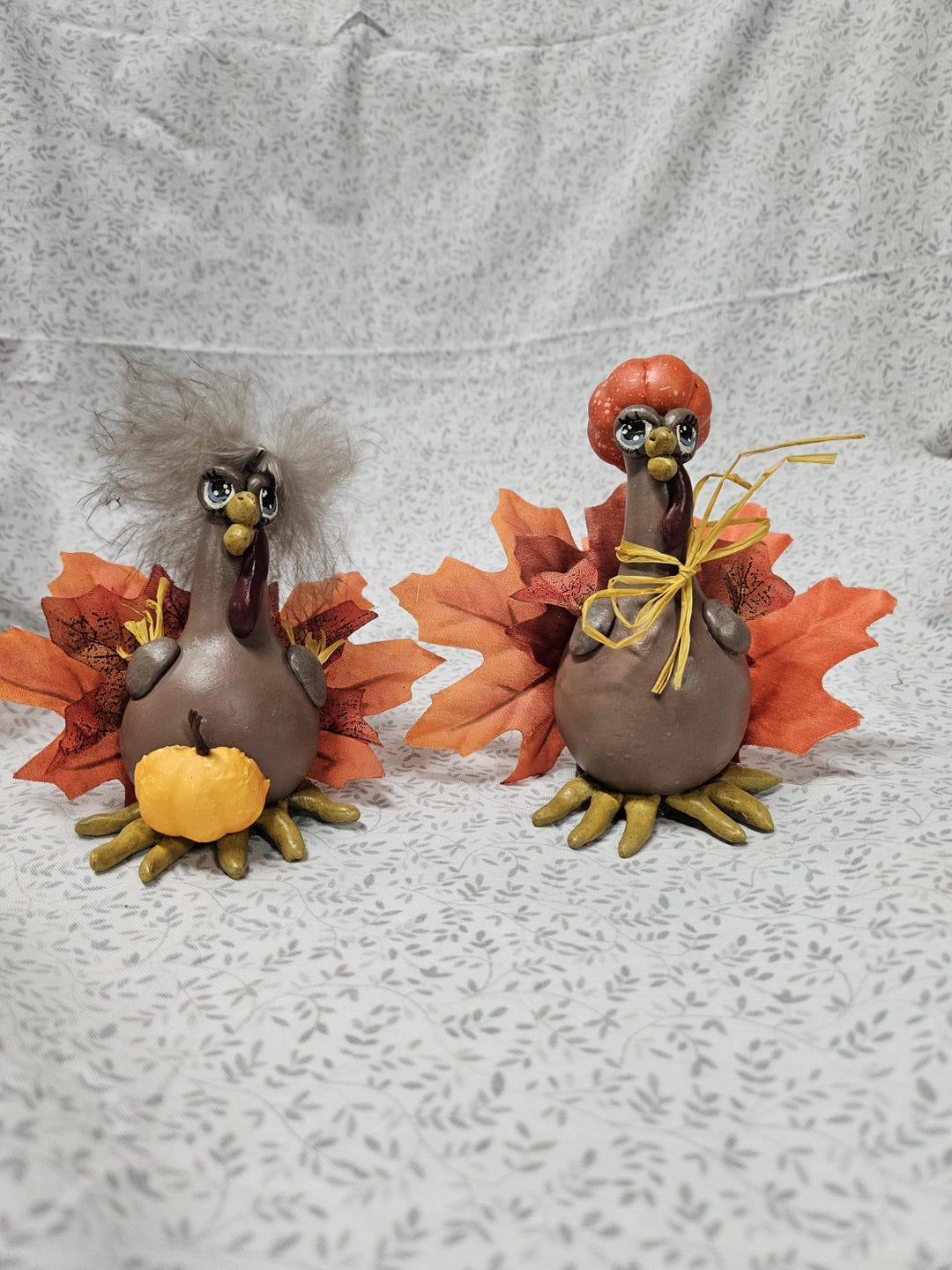 Silly Gourd Sculpted Turkey Desk Shelf Setter Decoration You Choose - Etsy