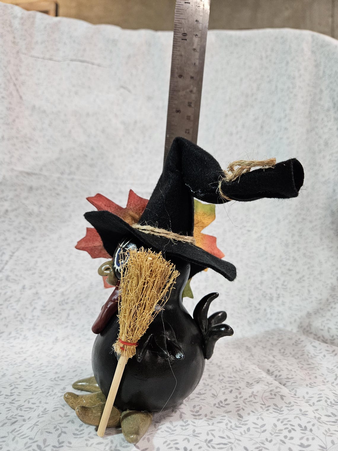 Gourdeous Chick Witch Gourd Gift A Friend or Yourself Shelf Setter - Etsy