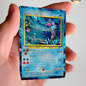 POKEMON Custom Shining Gyarados GX Cosmo Holo! - Etsy