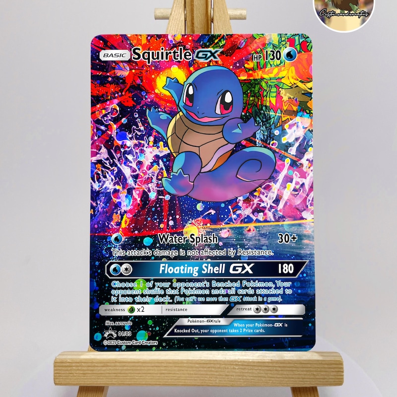 Squirtle Full Art Card - Etsy