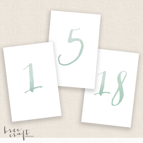 Diy Table Numbers - Etsy