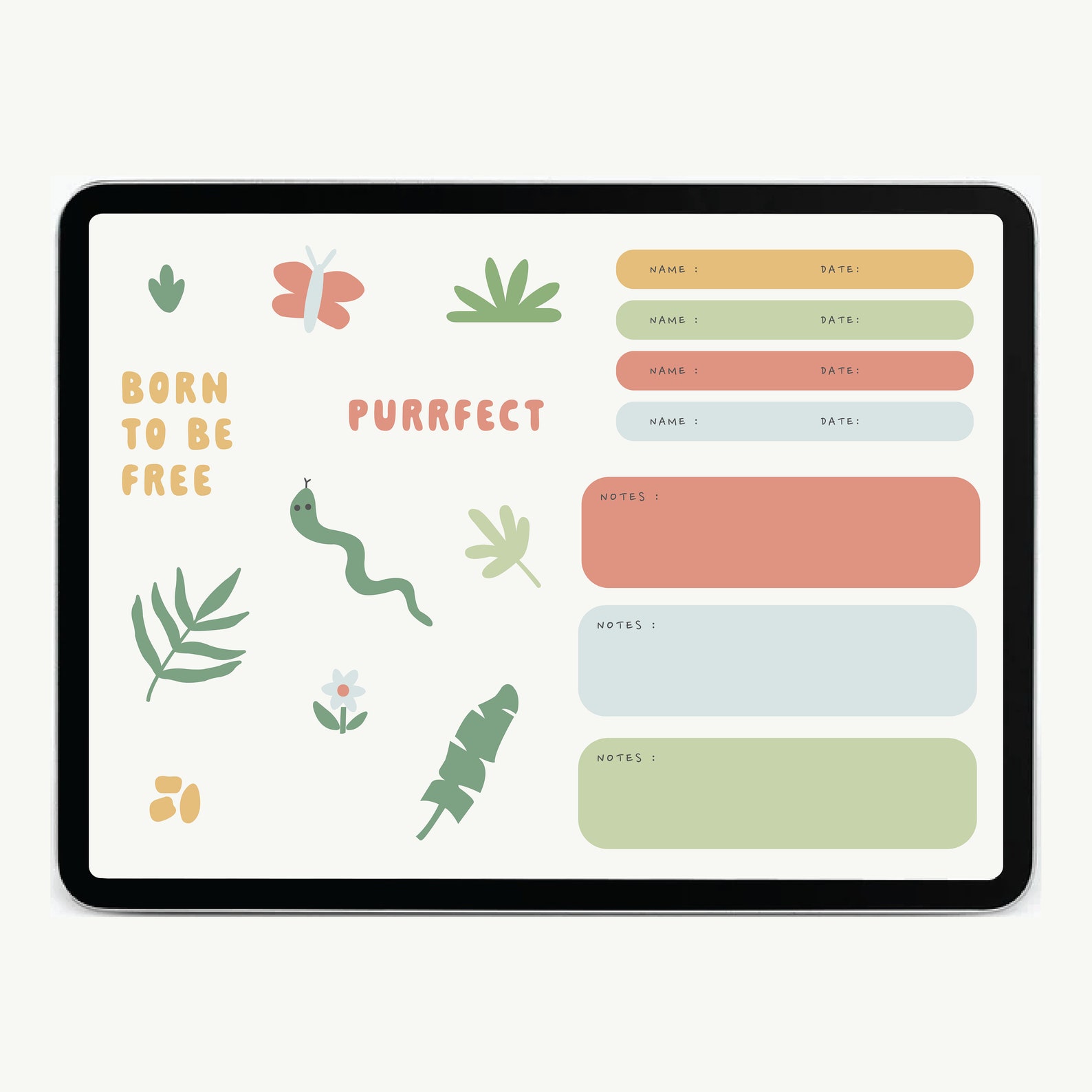 Digital Stickers for Kids | Safari Stickers | Zoo Stickers | Digital ...