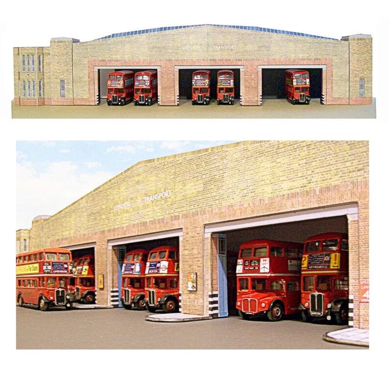 Kingsway, 00 Scale, Upton Park London Transport Bus Depot, Ready-made ...