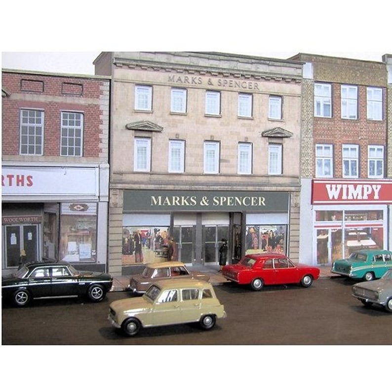 Kingsway, 00 Scale, Marks & Spencer Buxton Shop Building, Ready-made ...