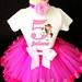 Cowgirl Horse Pony Red Hair Number 5 5th Fifth Girl Birthday Tutu ...