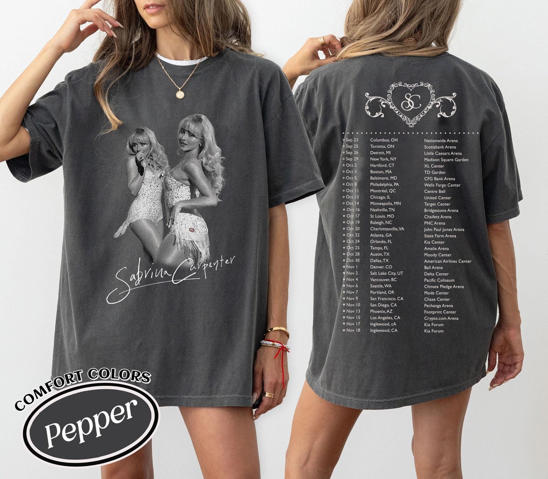 Sabrina Carpenter Shirt Short N Sweet Tour Tee Sabrina Carpenter 2024 ...
