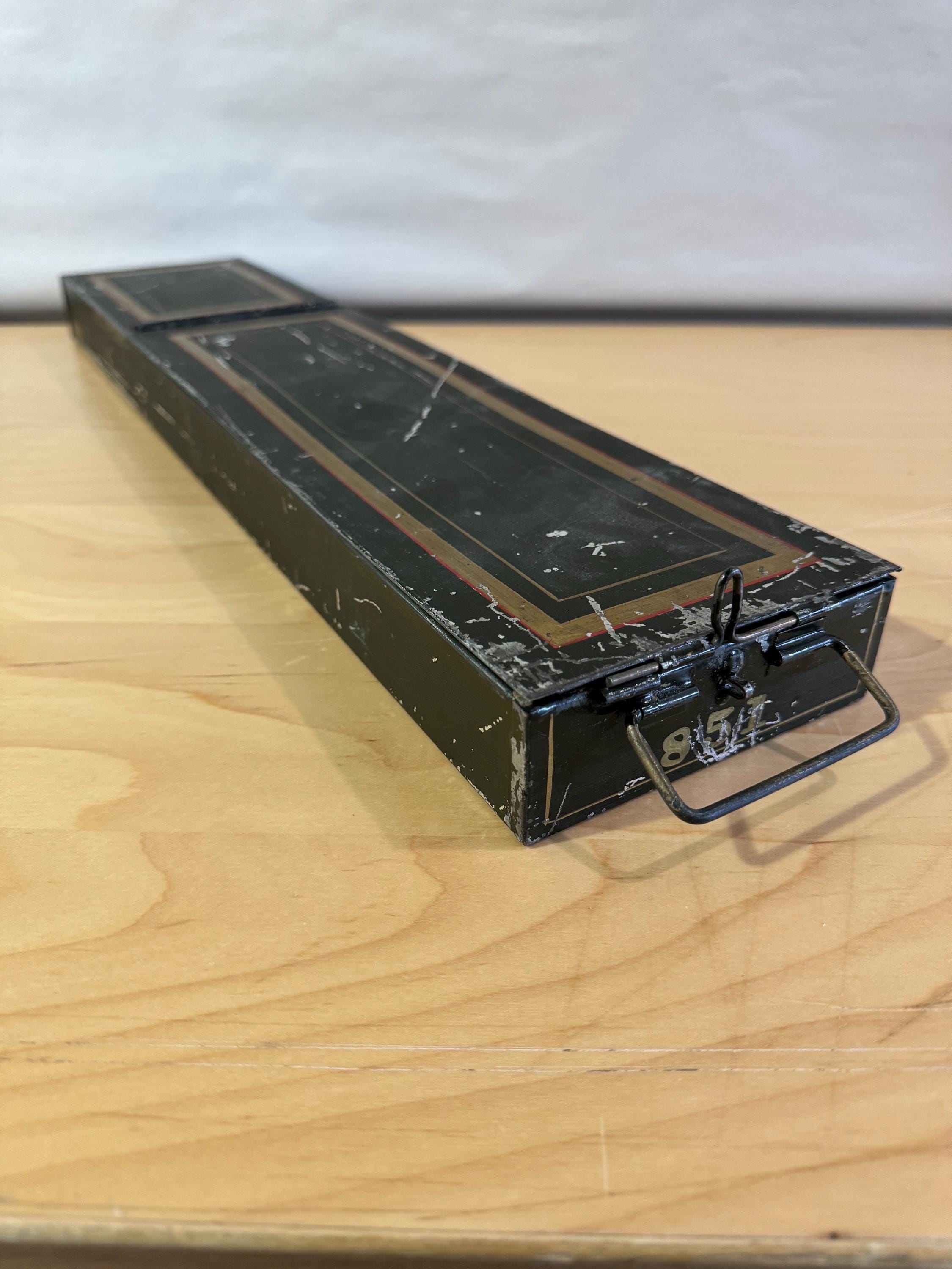 Antique Bank Vault Metal Safety Deposit Box - Etsy