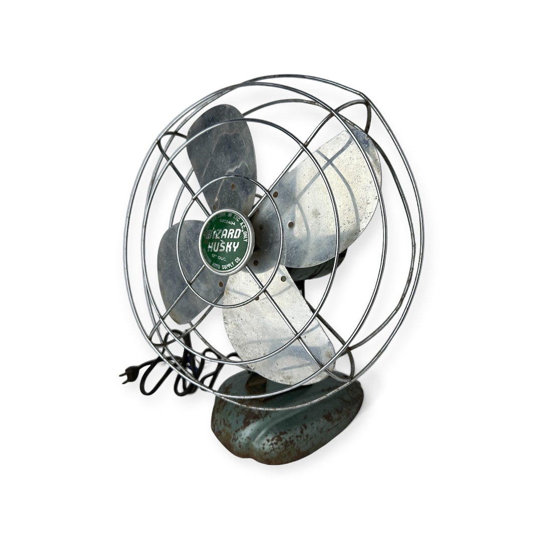 Vintage Industrial Wizard Husky Oscillating Fan - Etsy