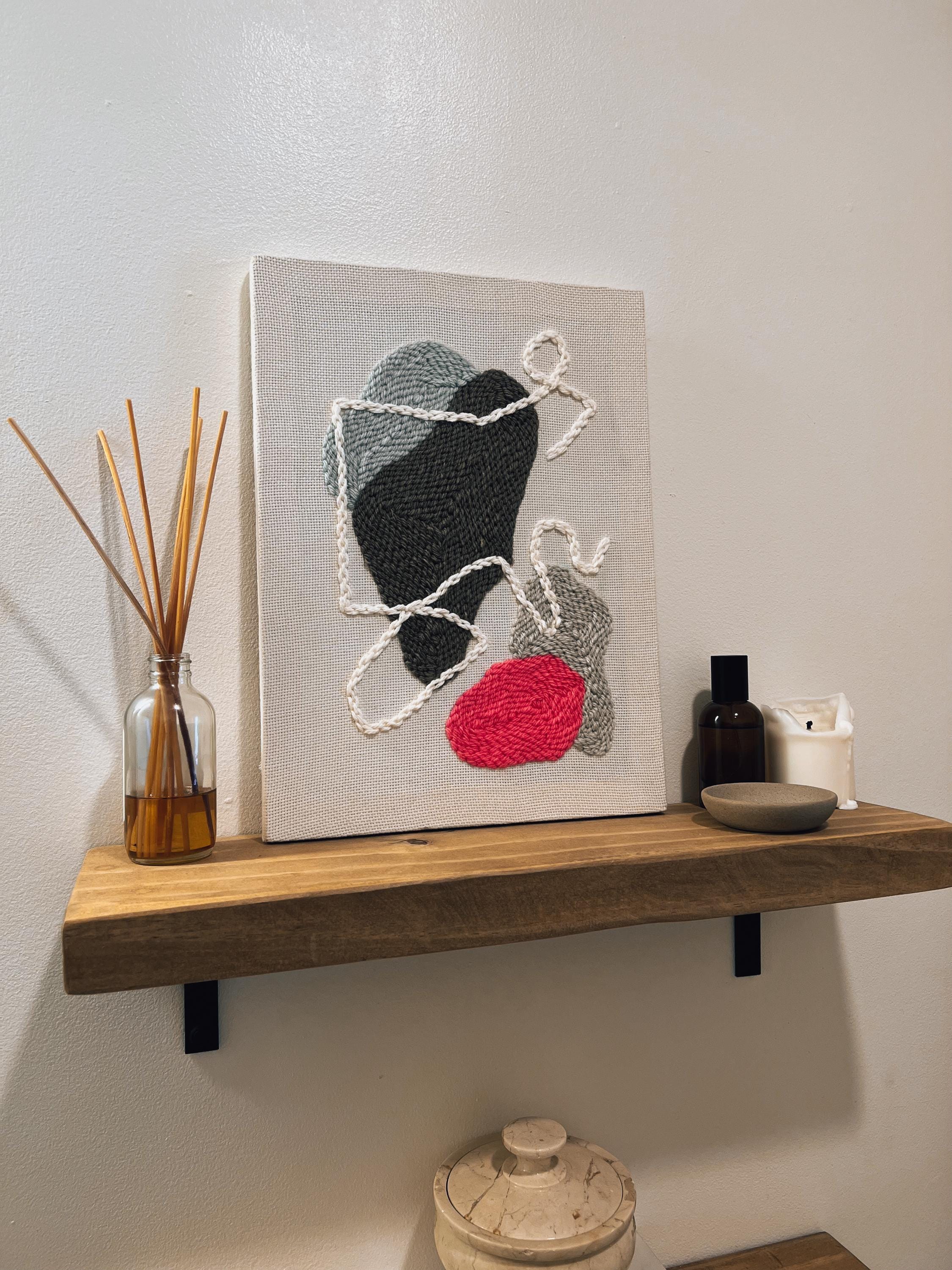 Modern Punch Needle Kit - DIY Wall Art - Crafting - Home Decor - 10"x14 ...