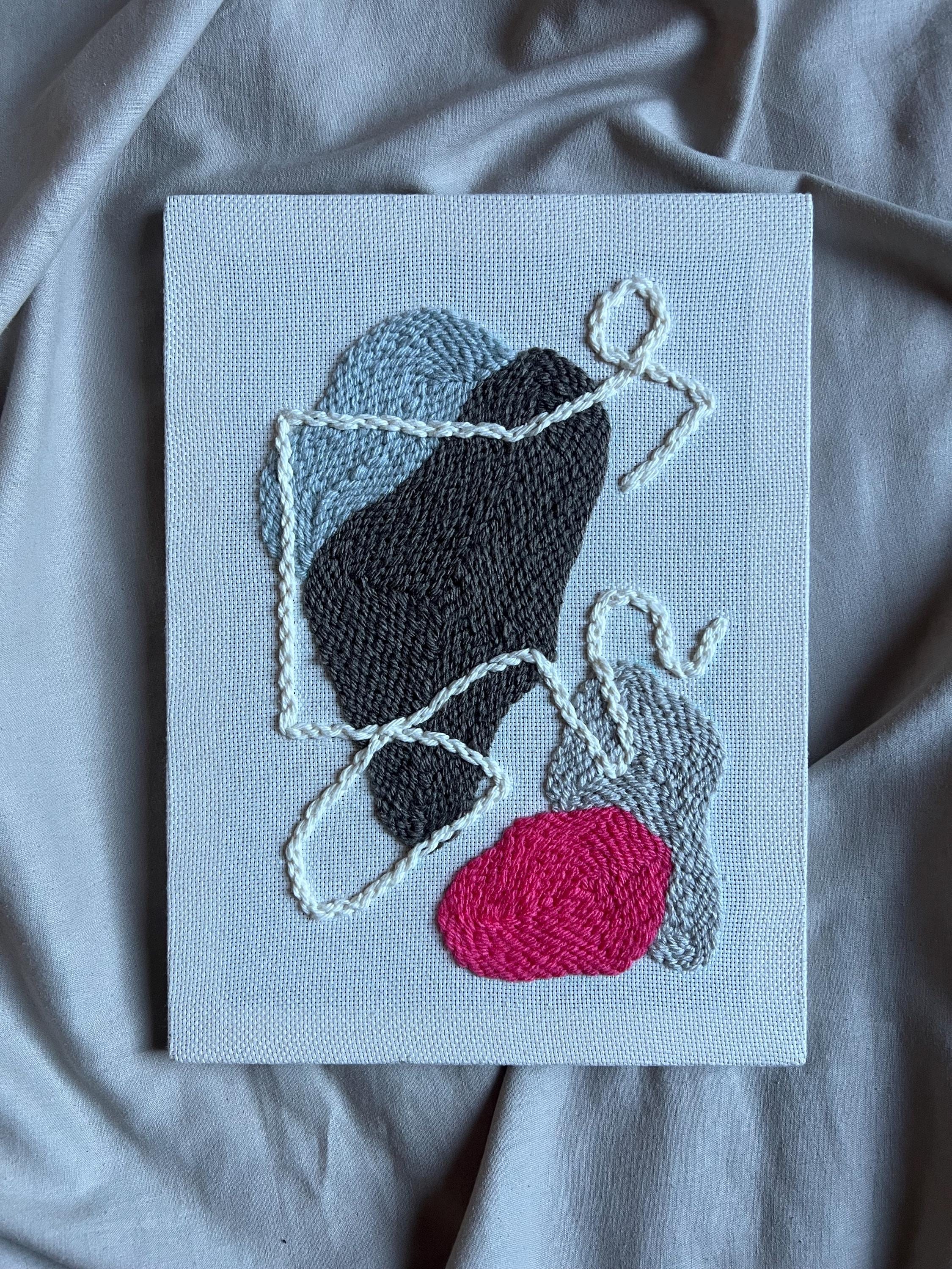 Modern Punch Needle Kit - DIY Wall Art - Crafting - Home Decor - 10"x14 ...