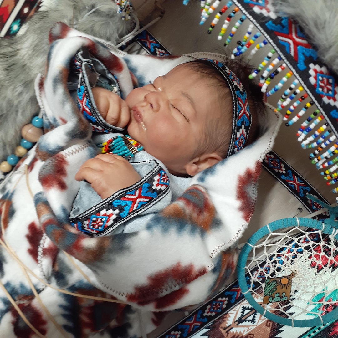 Leandre Native American Reborn Doll With Cradle Board - Etsy