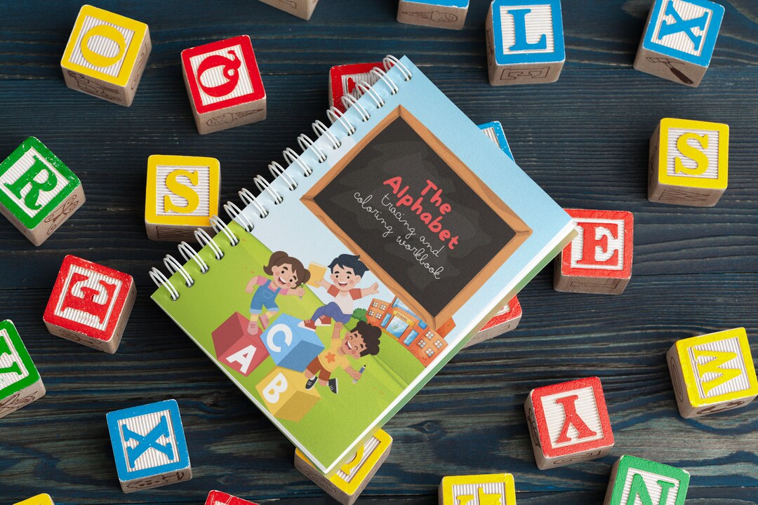Colorful Children's Activity Workbook Tracing and Coloring Abc's, Kid's ...