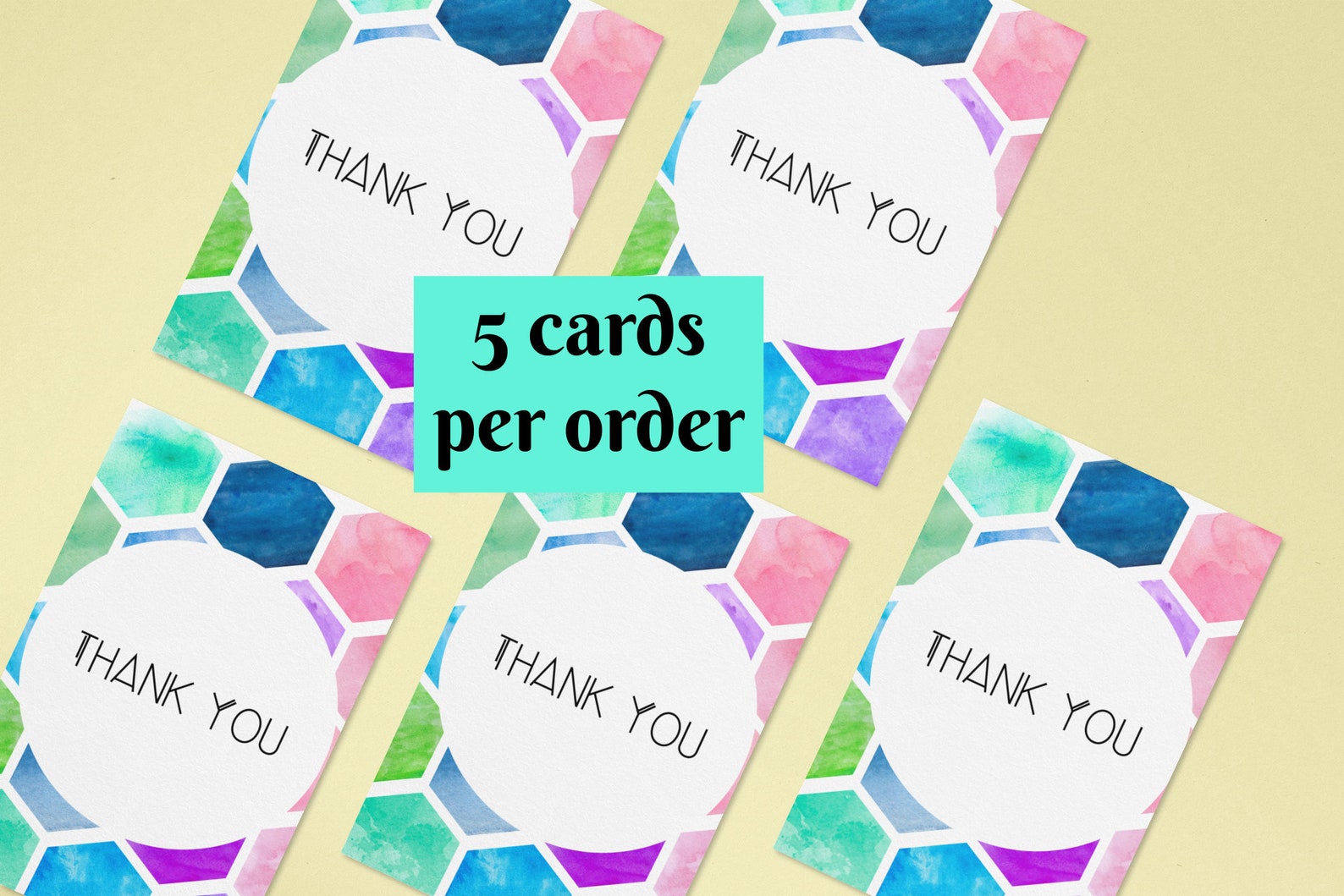 Thank You Cards, Greeting Card, Cards, Blank Cards, Watercolor ...