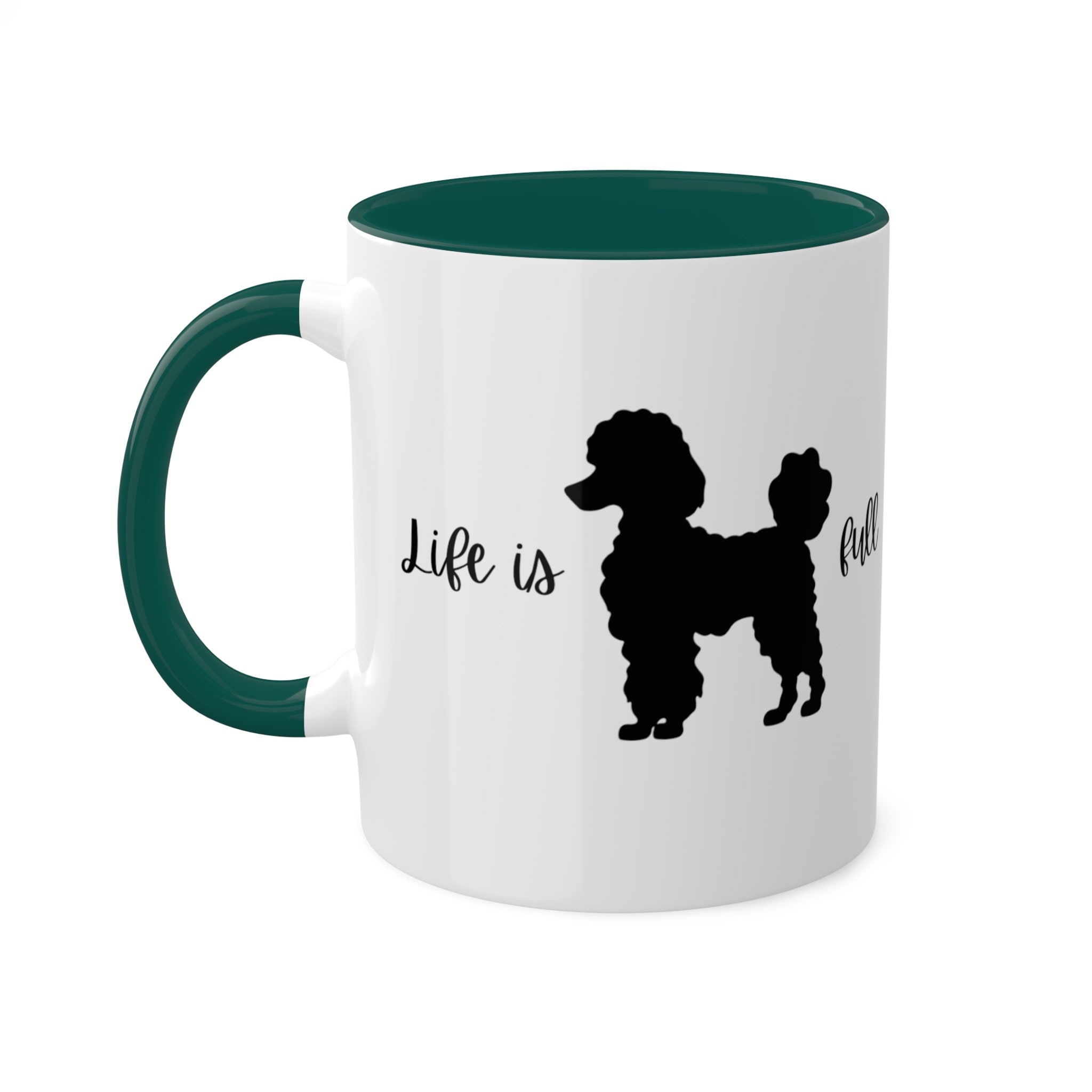 Life is Poodlefull Mug, Poodle Dog Mug, Dog Mug, Poodle Lover Mug ...