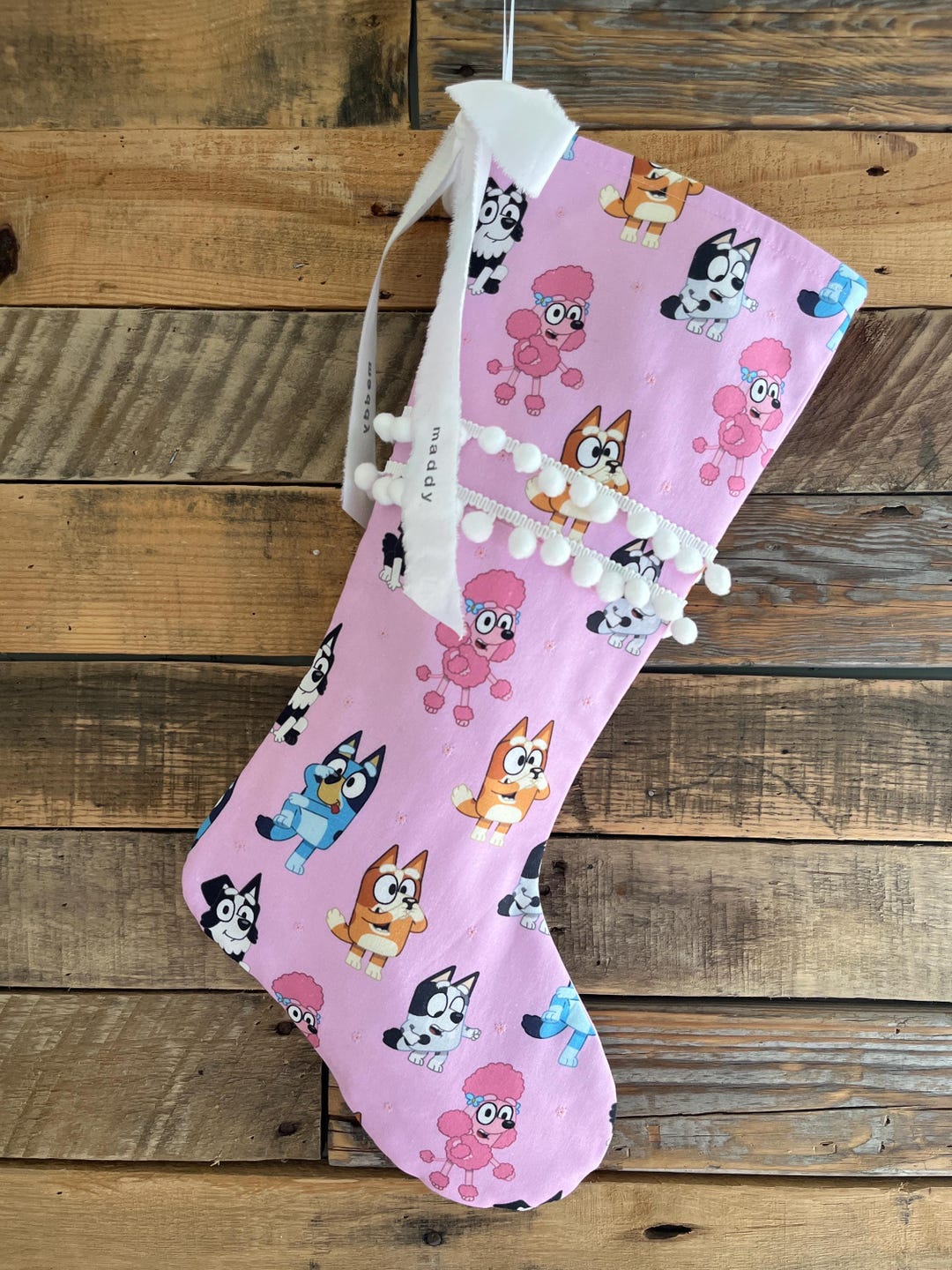 Bingo Bluey Kids Christmas Stocking Ships Freeeeee 202 - Etsy