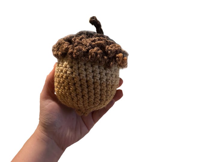 Crochet Acorn Plush Thanksgiving Decoration Amigurumi Acorn - Etsy