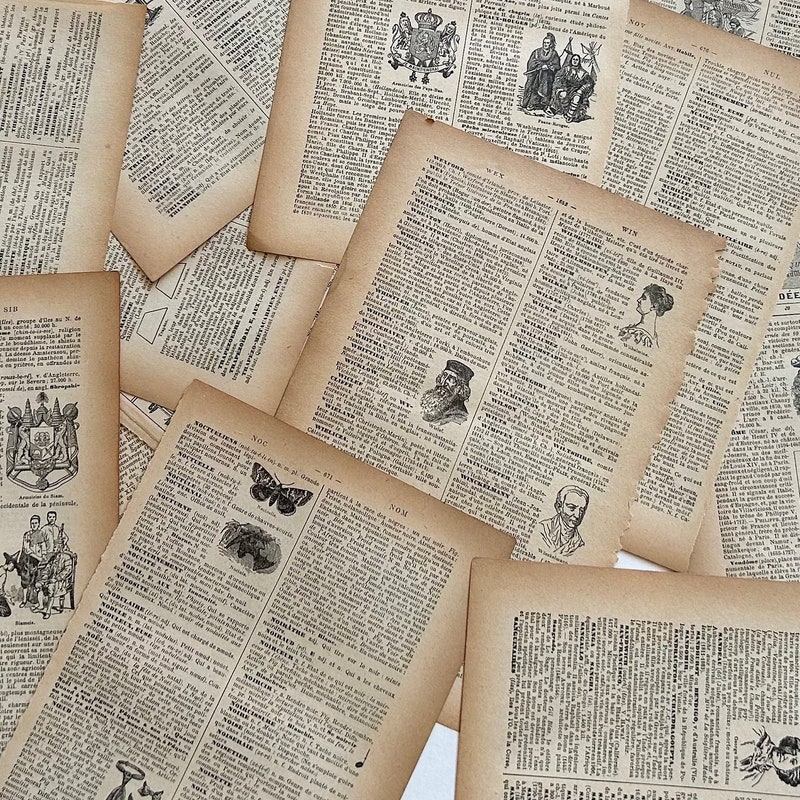 Dictionary Page - Etsy