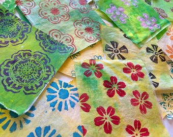 Black & White Collage Paper Pack, Hand-painted Lightweight Deli Paper ...