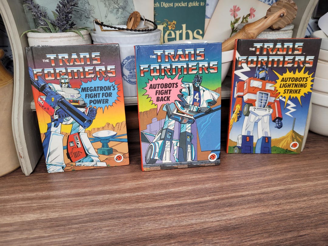 Vintage Transformers Books 1980s by Ladybird, Collectible Transformers ...